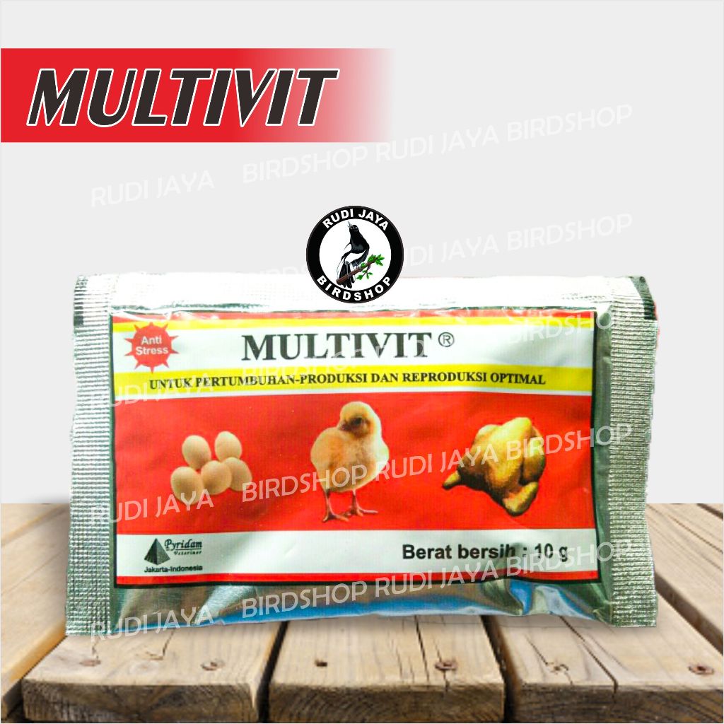 Jual MULTIVIT 1 SACHET 10 GRAM PYRIDAM VITAMIN LENGKAP UNTUK AYAM ...