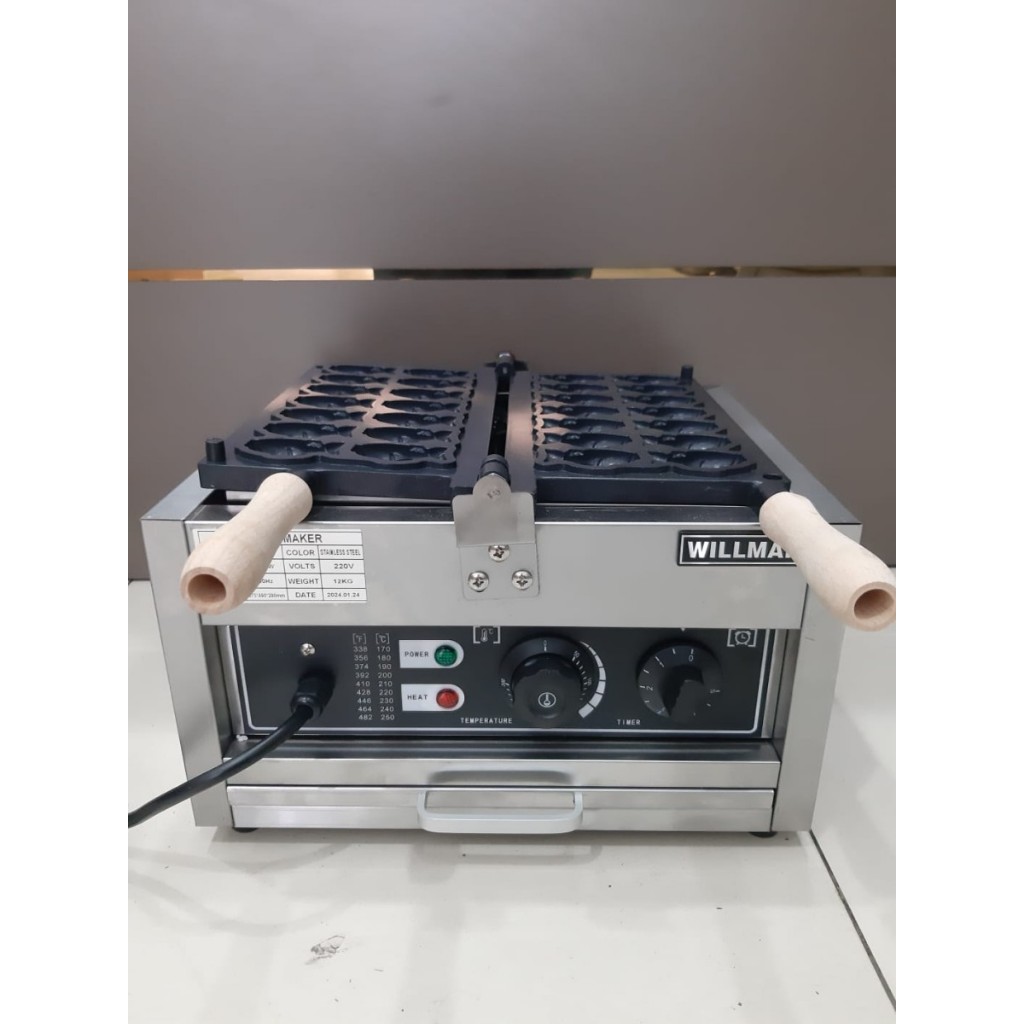 Jual Electric Fish cake Waffle Baker / Cetakan Waffle Bentuk Ikan ...
