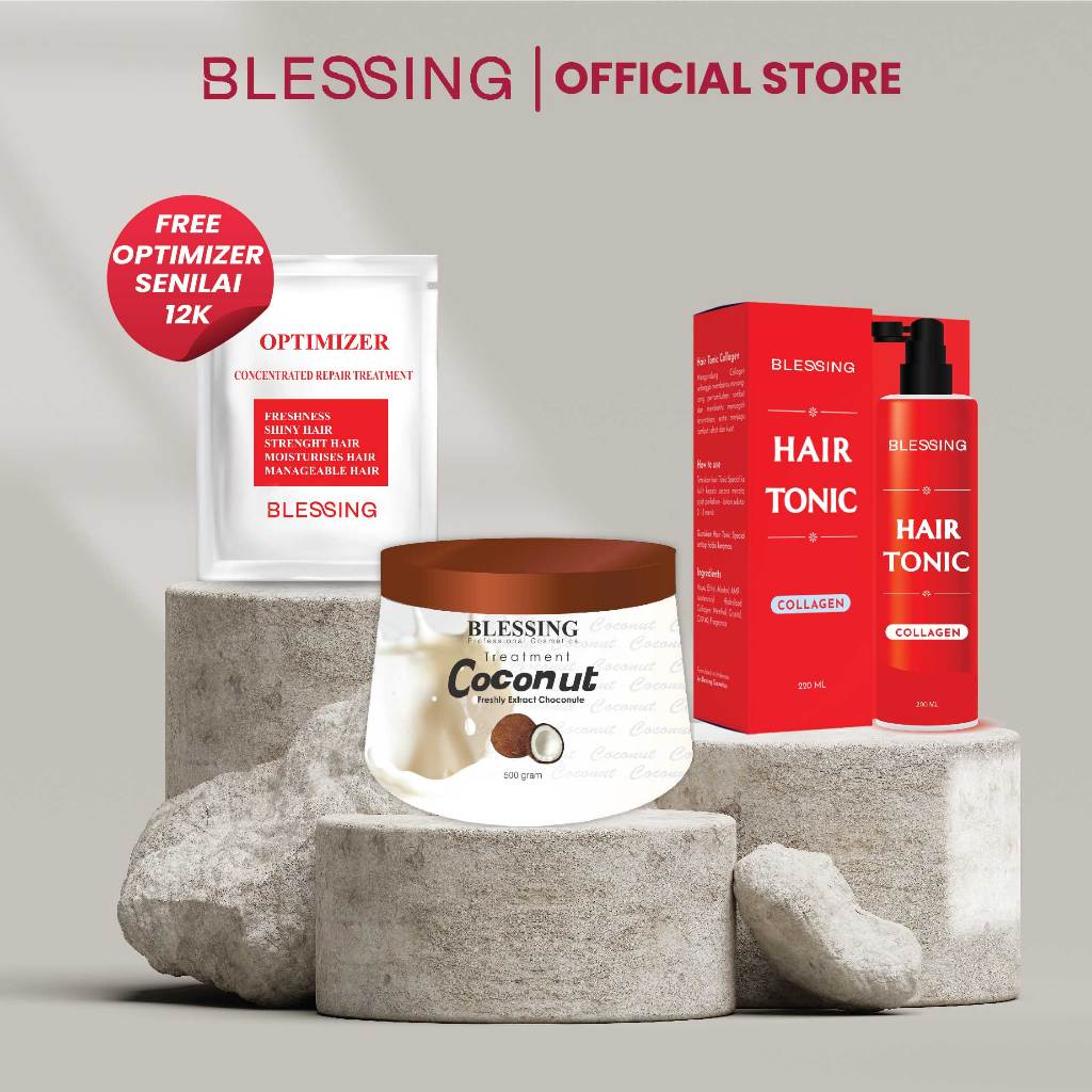 Jual BLESSING Hair Care Package (Hair Mask Treatment Coconut + Hair ...