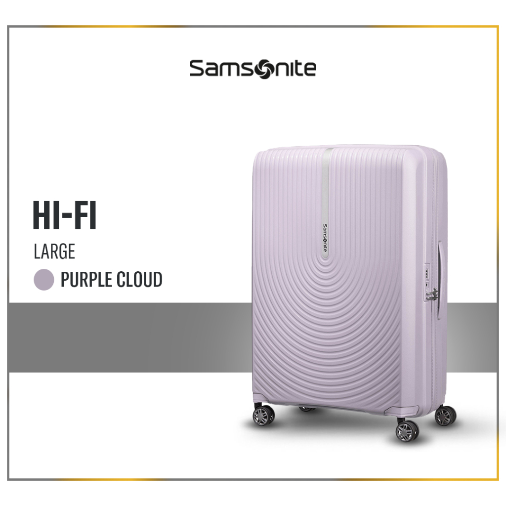 Jual Samsonite Koper Hardcase Hi-Fi Large 28 inch - Purple Cloud ...