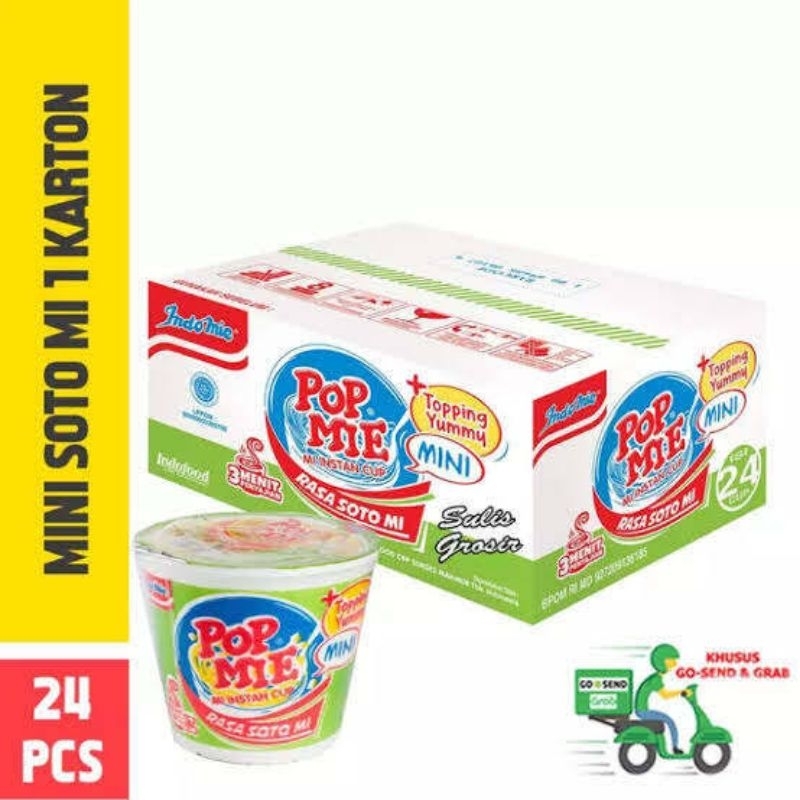 Jual Pop Mie Mini Rasa Soto 24 gram ( per dus isi 24 pcs ) | Shopee ...