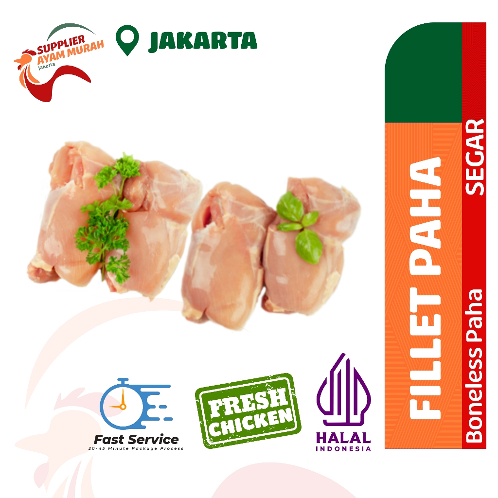 Jual DAGING FILLET PAHA AYAM FILET FRESH /1Kg | Shopee Indonesia