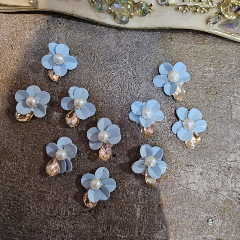 Jual PAYET BUNGA 3D BLUE CHMPAGNE | Shopee Indonesia
