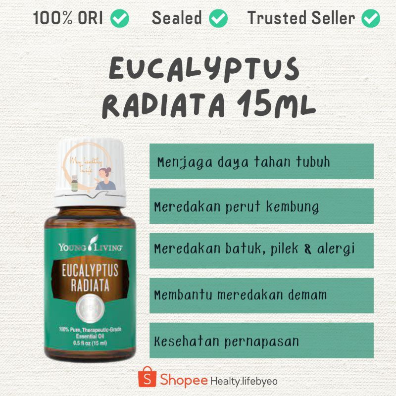 Jual Eucalyptus Radiata 15ml young living eucalyptus radiata essential ...