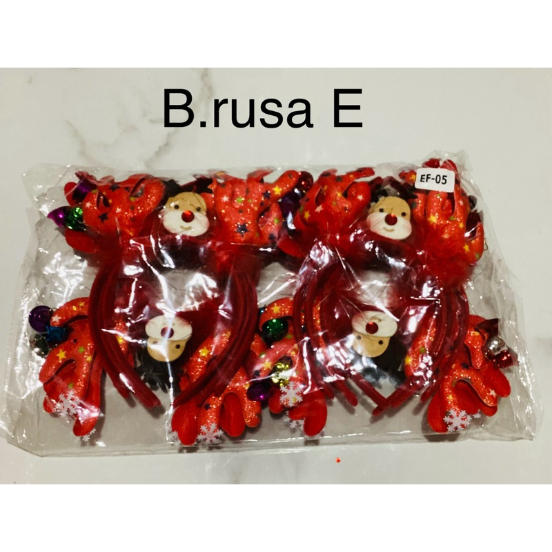 Jual Lusinan bando natal rusa motif lonceng ada 3model, bando batal ...