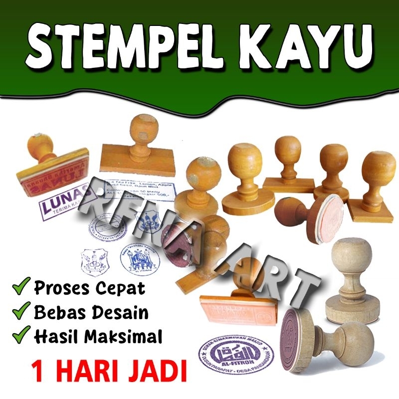 Jual STEMPEL KAYU standar tanpa bantalan | Shopee Indonesia