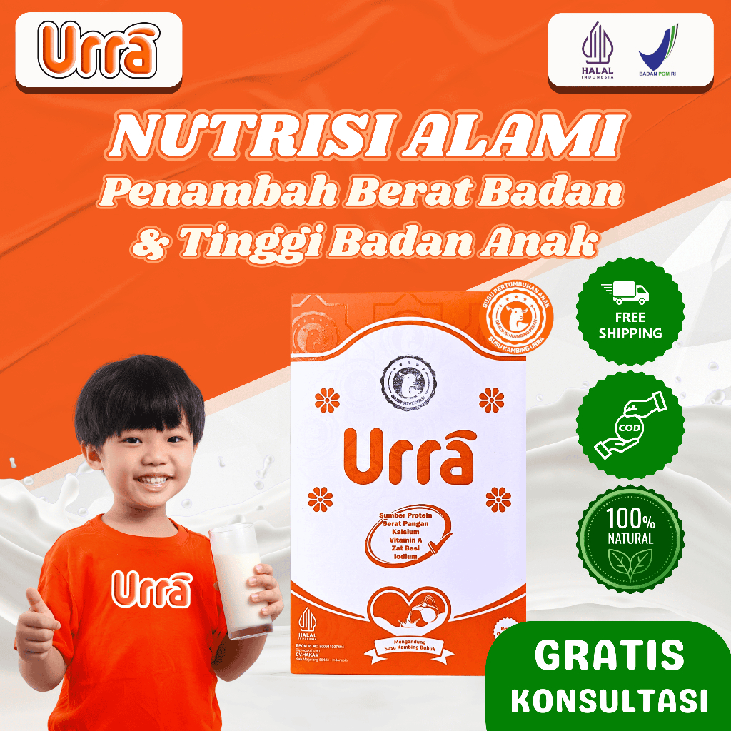 Jual SUSU URRA - Susu Penambah Berat Badan Dan Tinggi Badan Anak ...