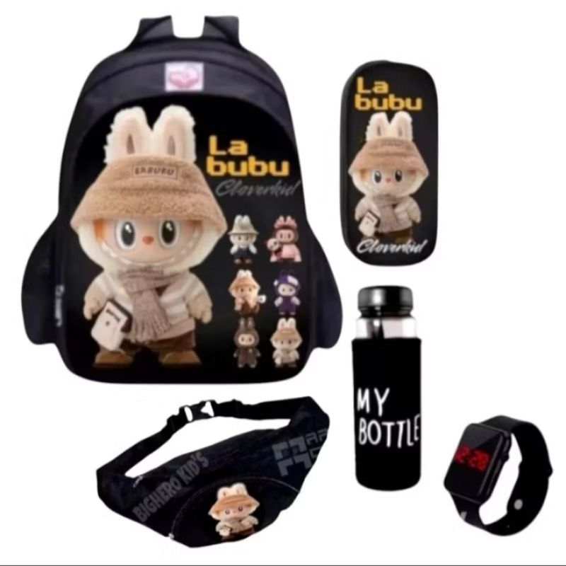 Jual 5IN1 - Tas Ransel LABUBU Tas Ransel Anak Sekolah TK SD Tas Viral LABUBU | Shopee Indonesia