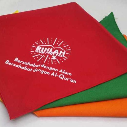 Jual Slayer Segitiga Bandana Iket Kepala Sablon8x11x8 Panitia Umroh ...