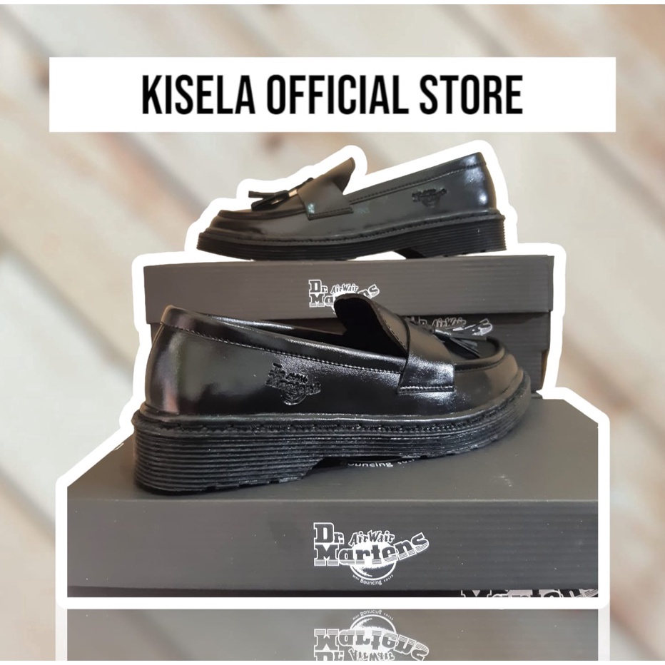 Jual SEPATU FORMAL PENNY LOAFERS PRIA WARNA FULL BLACK DOCMART BOX ...