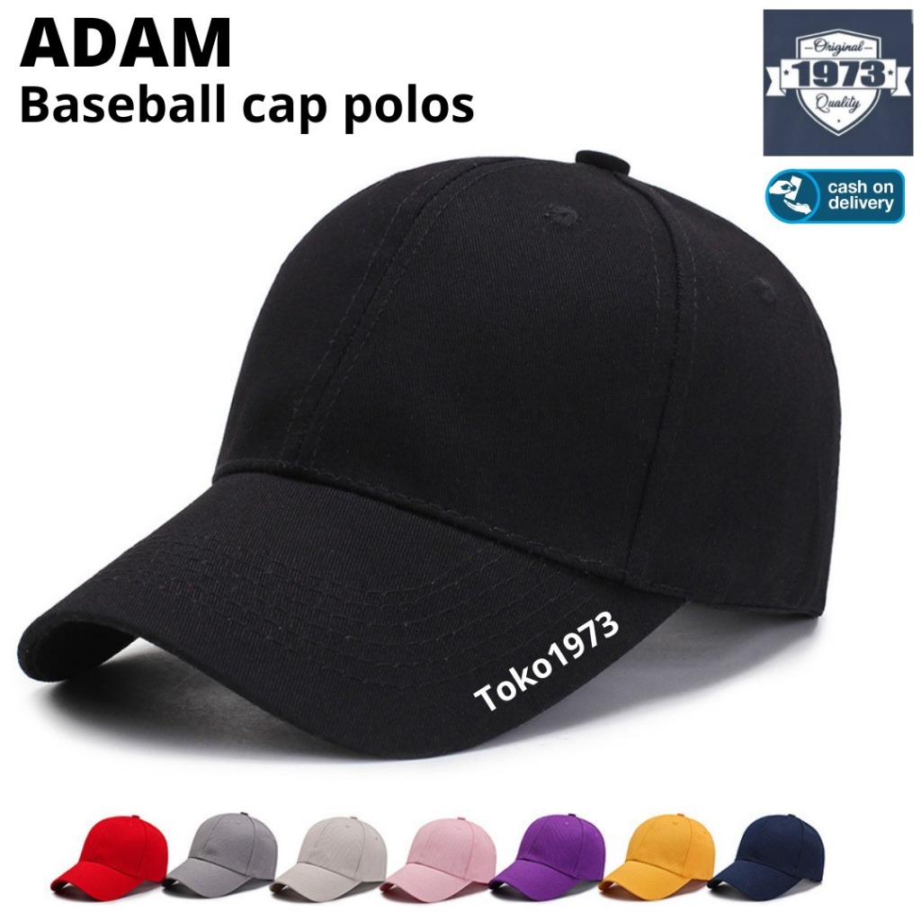 Jual Baseball cap : ADAM - Topi baseball topi polos topi pria topi ...