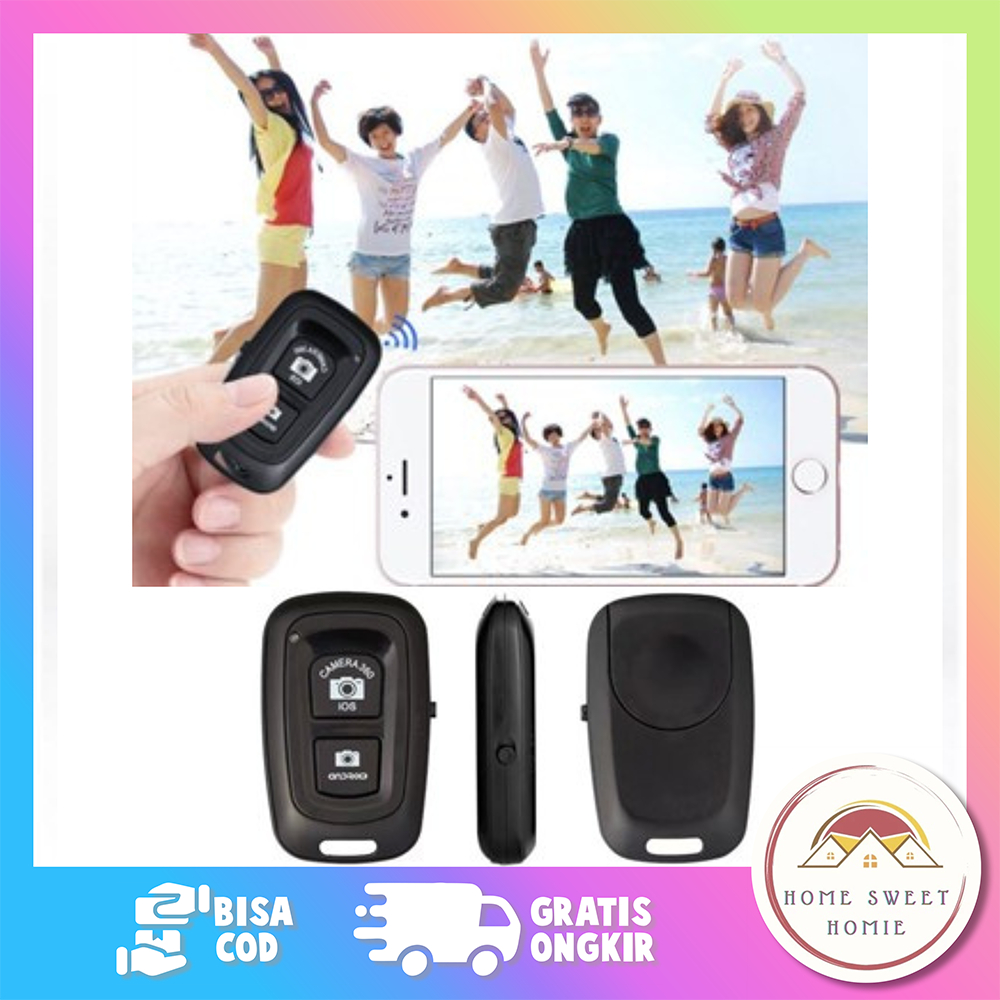 Jual Remote Bluetooth Shutter Tomsis Kamera Hp Handphone Tombol Shutter ...