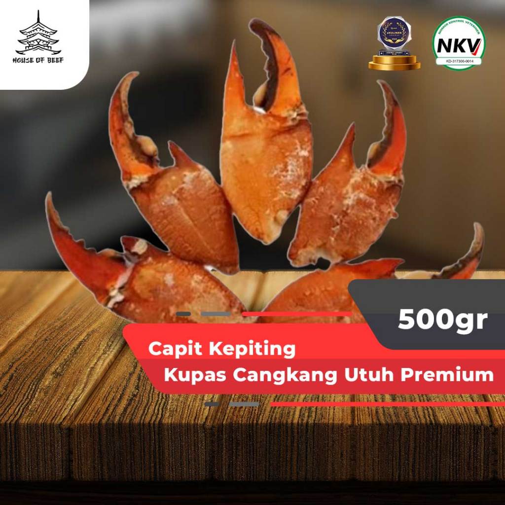 Jual Capit Kepiting Kupas Cangkang Utuh Premium 500gr Frozen food ...