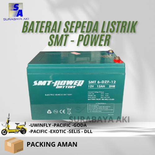Jual Aki Selis Samoto SMT 12v 12ah Sepeda Listrik Motor Listrik Skuter ...