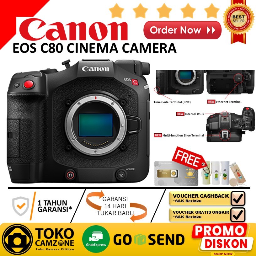 Jual Canon EOS C80 6K Full-Frame Cinema Camera EOS C 80 (Canon RF ...