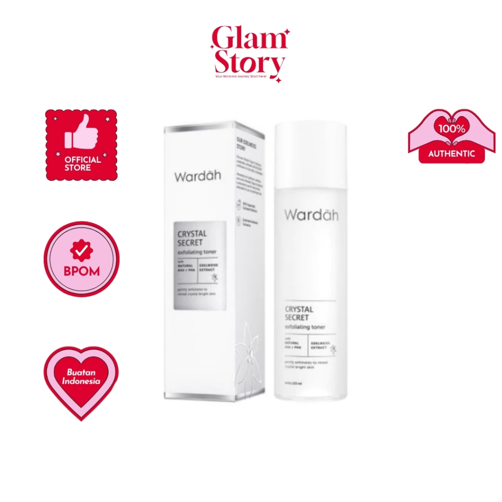 Jual Wardah Crystal Secret Exfoliating Toner with Natural AHA+PHA 125ml ...