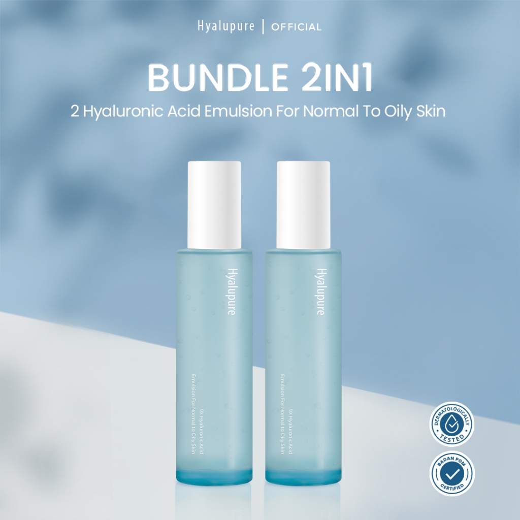 Jual ( OILY SKIN ) Hyalupure Bundle 2 Pcs Emulsion for Normal to Oily ...