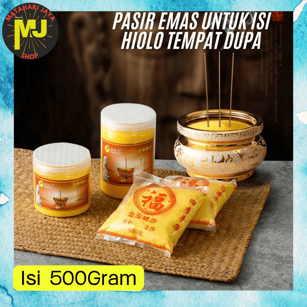 Jual MJ Pasir Emas Hiolo 500 Gram / Serbuk Emas Abu Hiolo 500Gr untuk ...