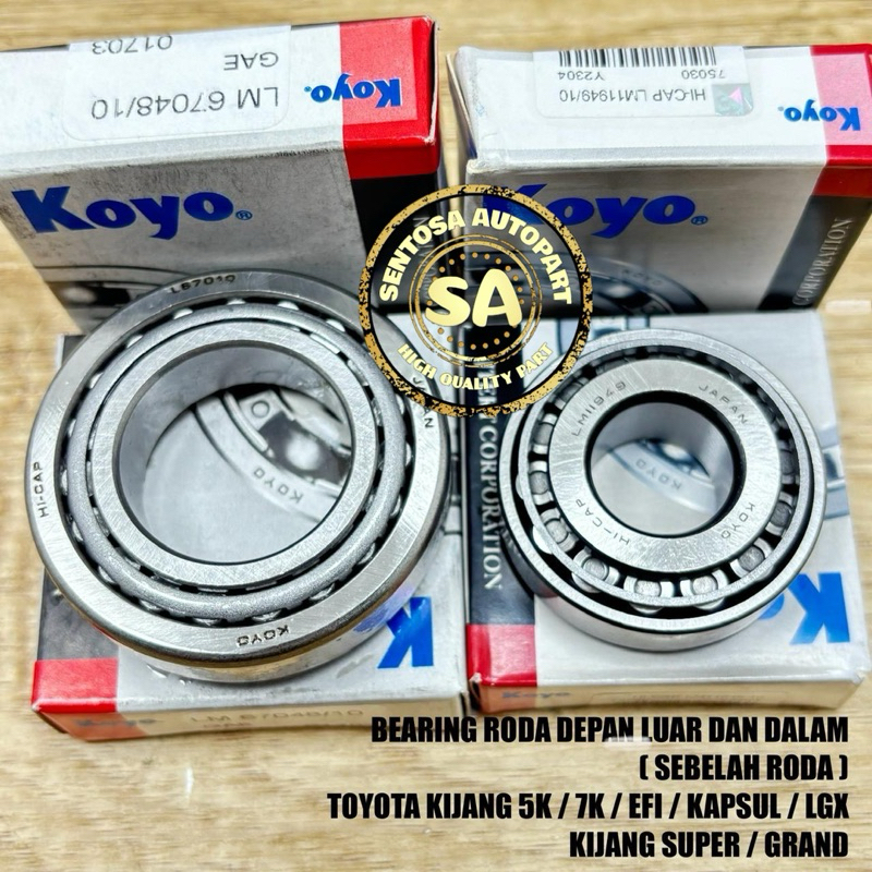 Jual BEARING BERING RODA DEPAN LUAR DAN DALAM KIJANG 7K 5K EFI KAPSUL ...