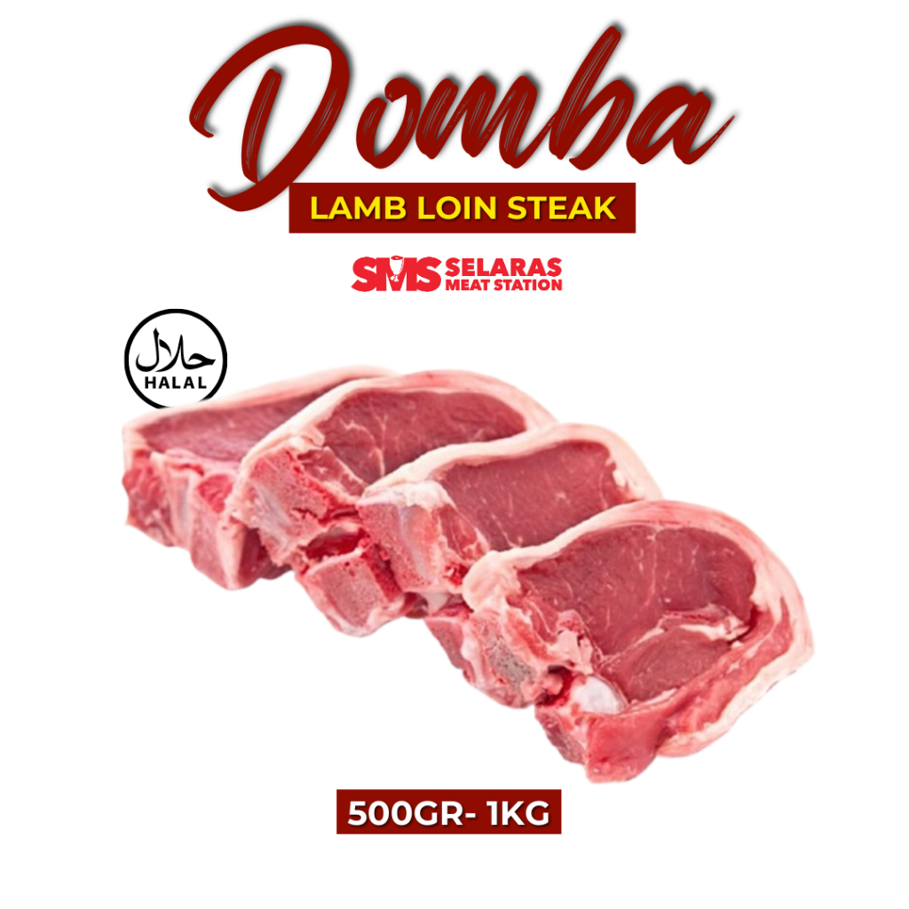 Jual Lamb Loin Steak Daging Steak Domba Impor AUS 500-1Kg Frozen ...