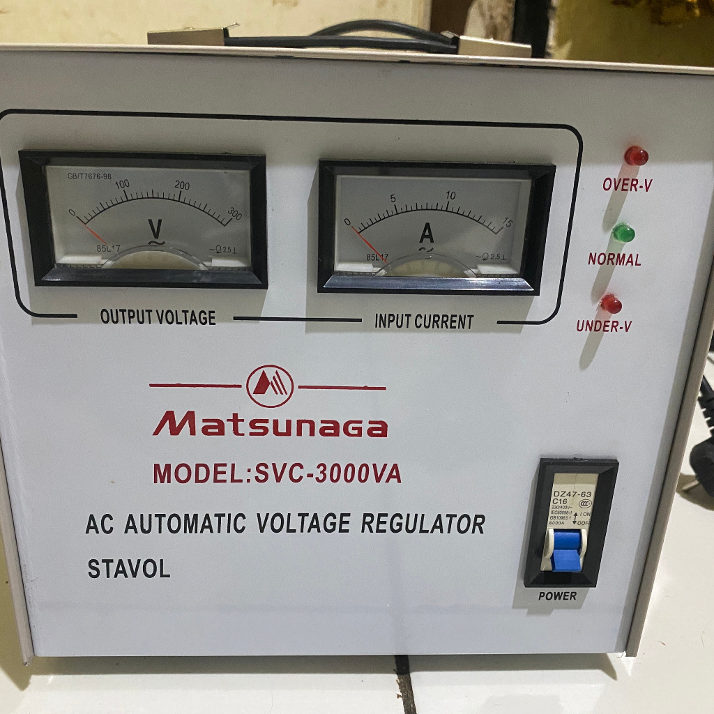 Jual STAVOLT STAVOL STABILIZER MATSUNAGA 3000 W | Shopee Indonesia