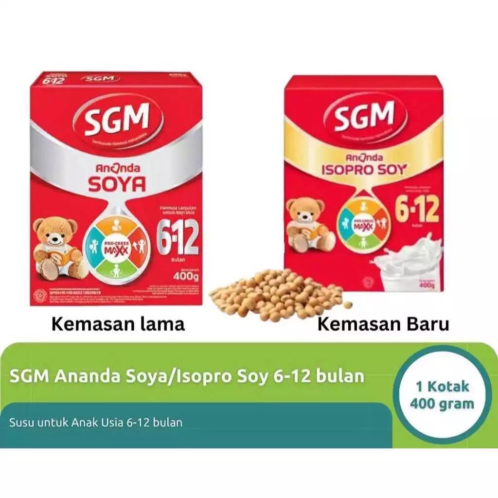 Jual SGM ANANDA SOYA 2 SUSU FORMULA BAYI 6-12 BULAN 400G | Shopee Indonesia