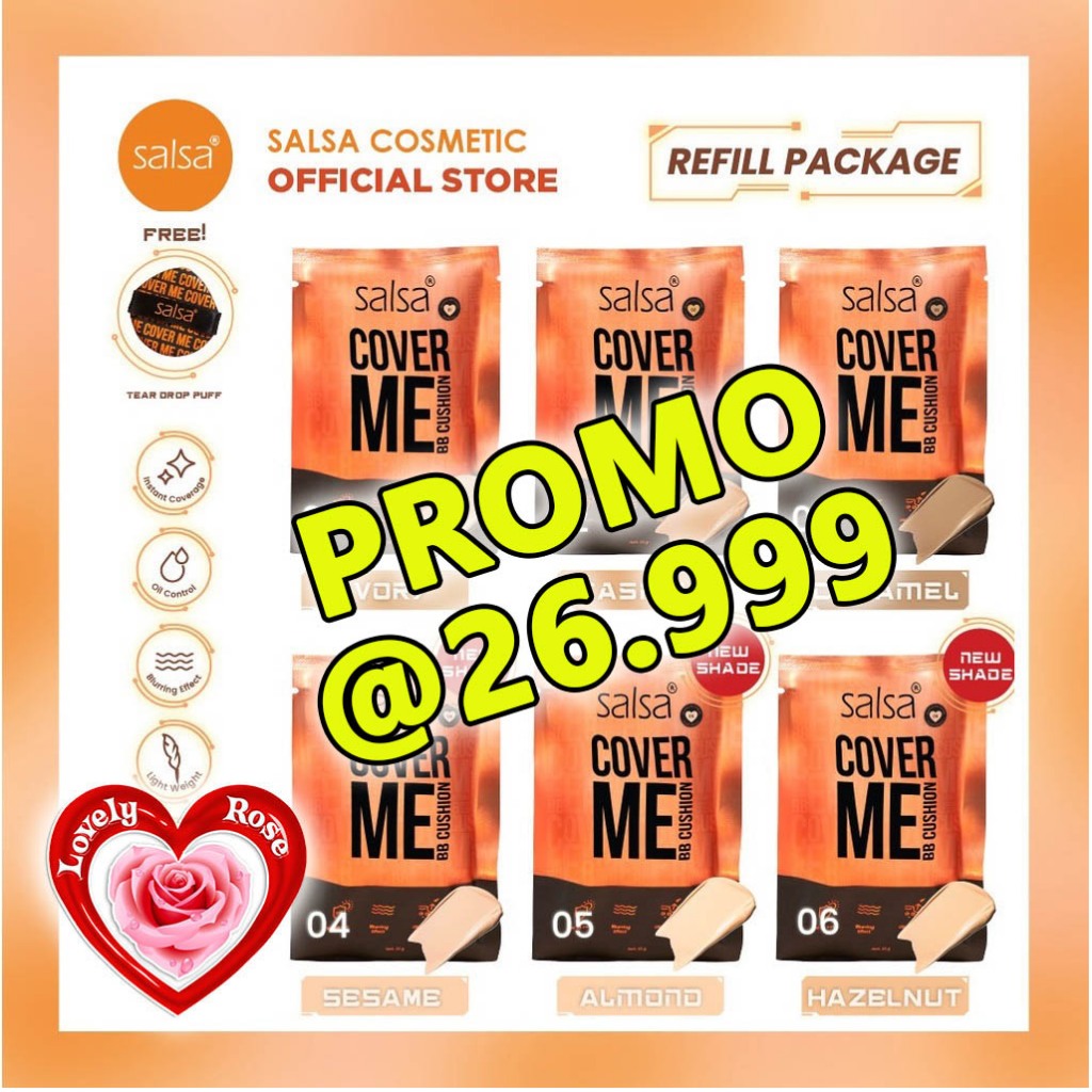 Jual SALSA BB CUSHION COVER ME BEDAK FOUNDATION / REFILL | Shopee Indonesia