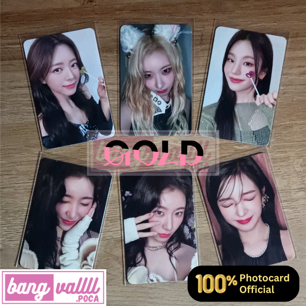 Jual PHOTOCARD PC ITZY GOLD ALBUM WITHMUU MAKESTAR DIGIPACK YEJI LIA ...