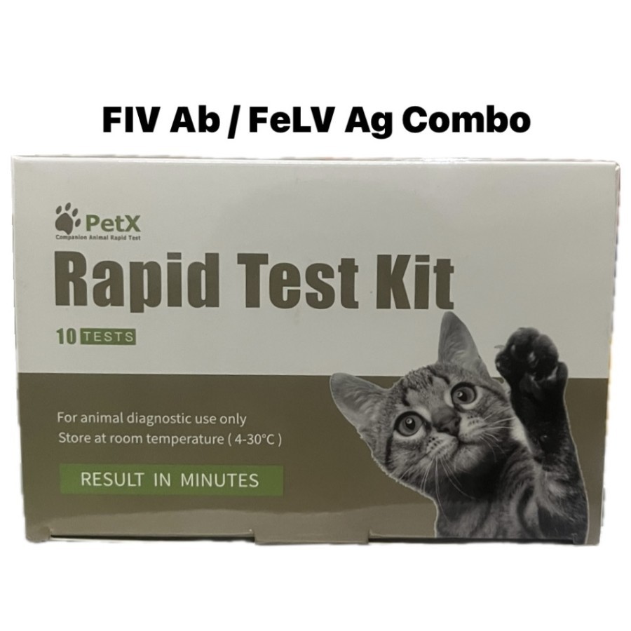 Jual PetX FIV Ab / FeLV Ag Combo Rapid Test Hewan | Shopee Indonesia