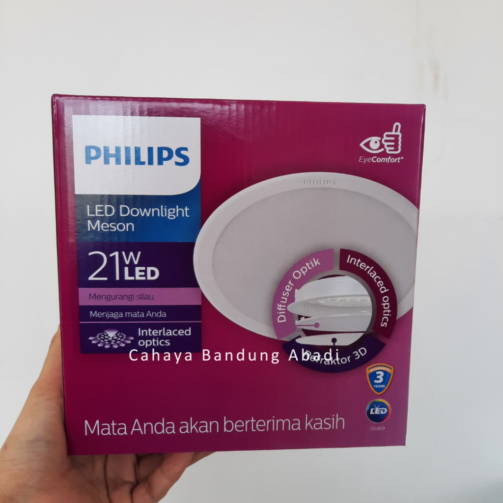Jual Philips Lampu Downlight LED Meson 21 Watt 21W Putih Kuning 6500K ...
