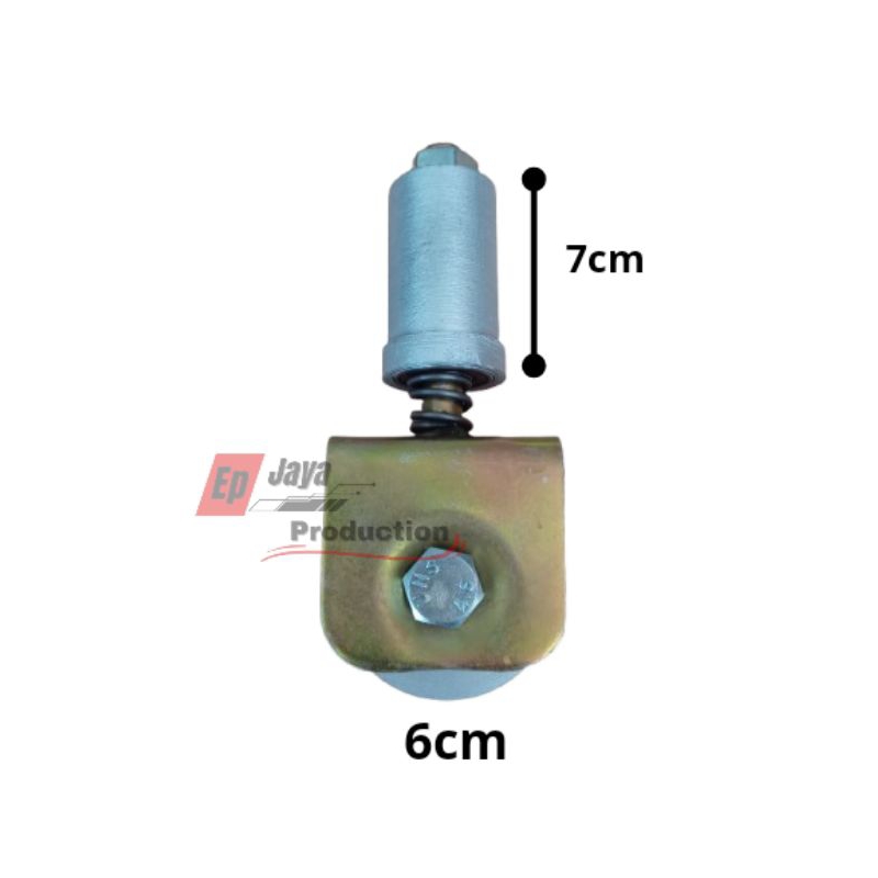 Jual Roda sleding 6cm sok panjang, Roda sleding besi cor super, Roda ...