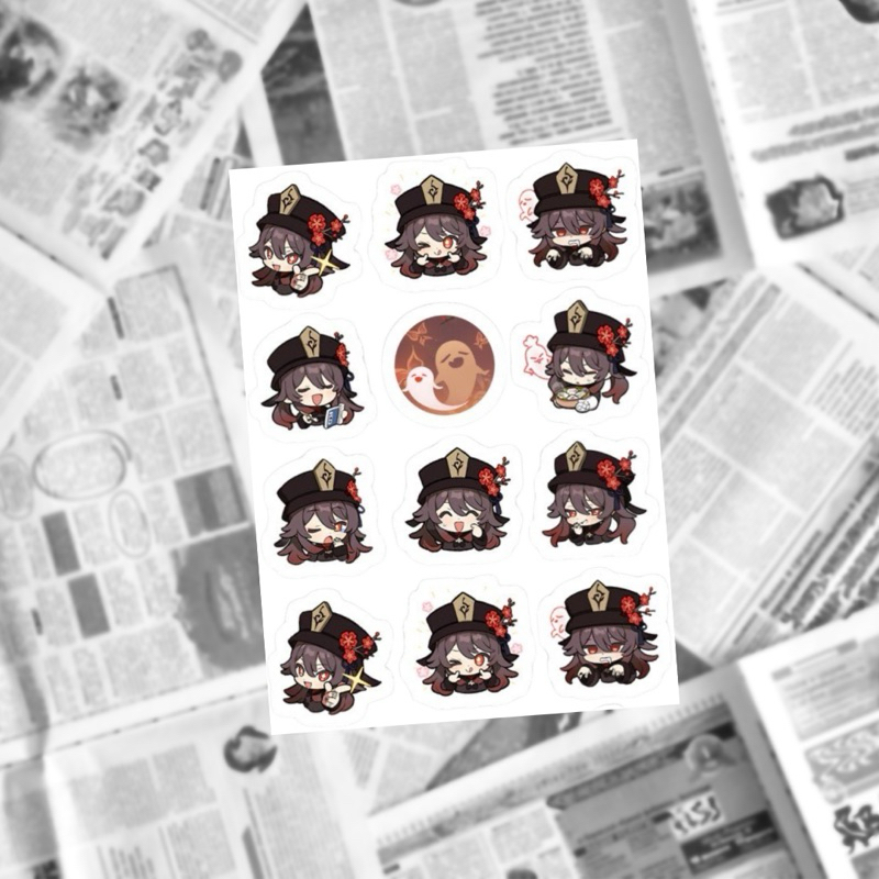 Jual Stiker Hu Tao Pack Genshin Impact Sticker | Shopee Indonesia