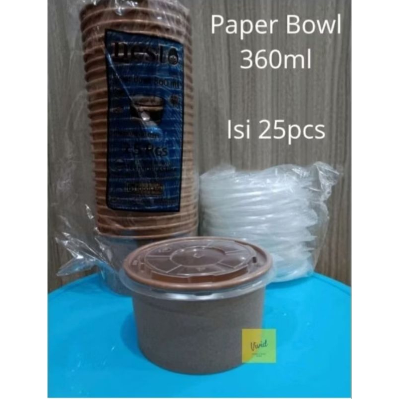 Jual Paper Bowl Rice Bowl Kertas Rice Bowl 360ml 500ml 650ml 800ml ...