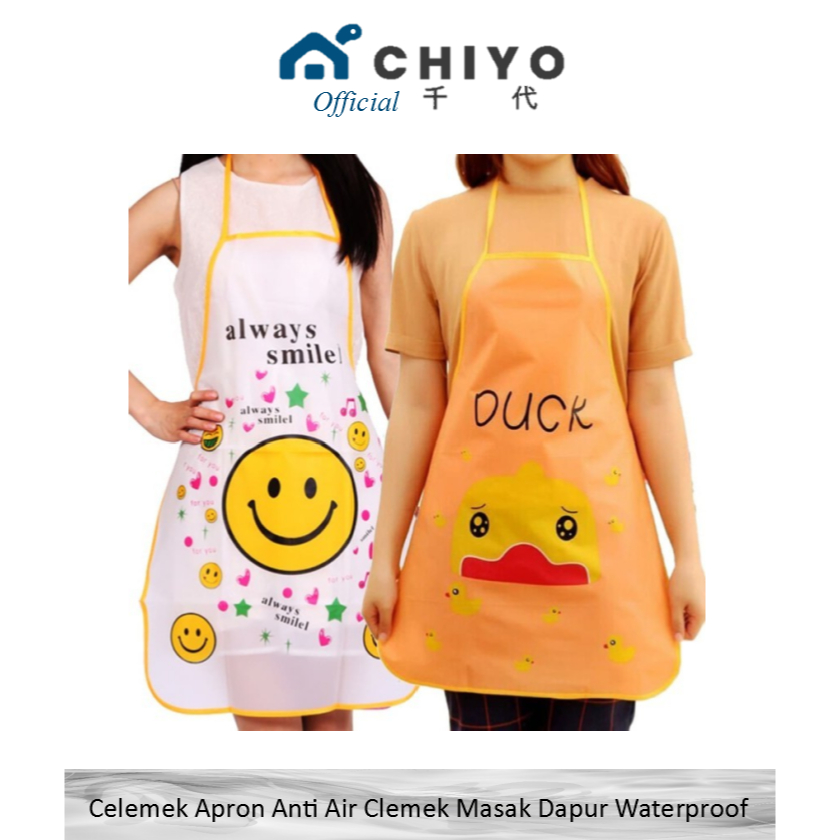 Jual CHIYO Living - Celemek Apron Anti Air Clemek Masak Dapur ...