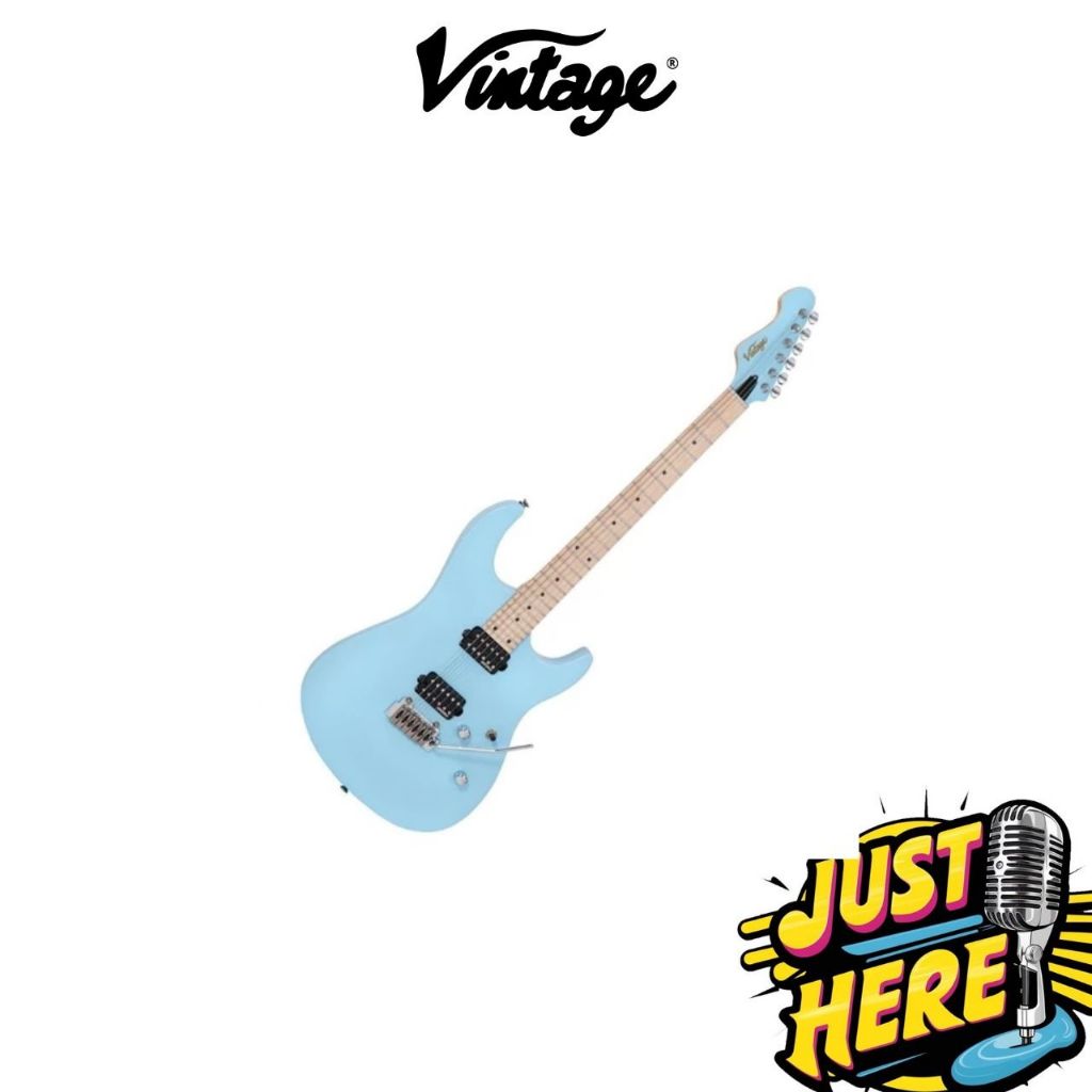 Jual Vintage V6M24LB ReIssued Electric Guitar gitar ~ Laguna Blue ...