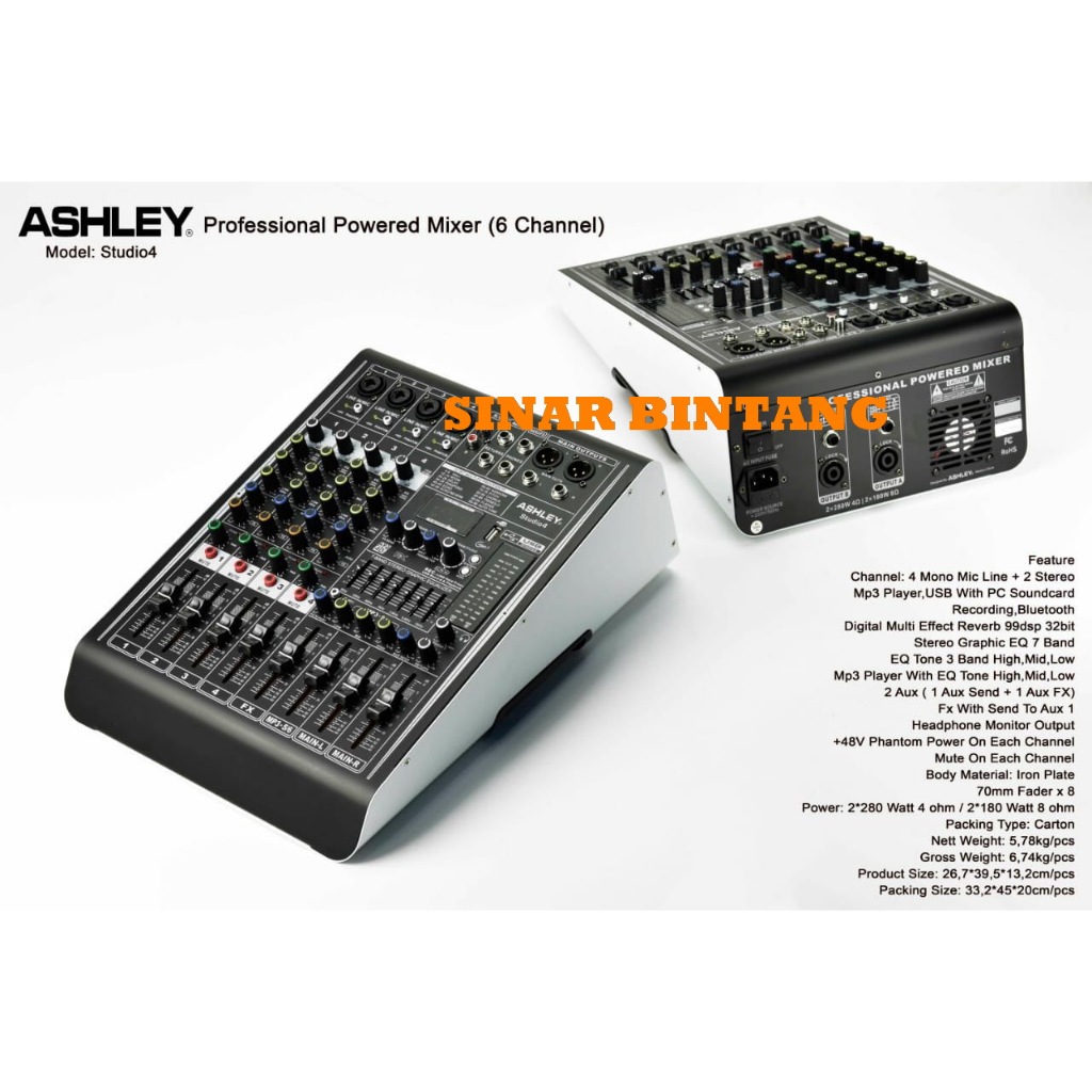 Jual Mixer Ashley studio 4 Original ASHLEY Studio4 | Shopee Indonesia