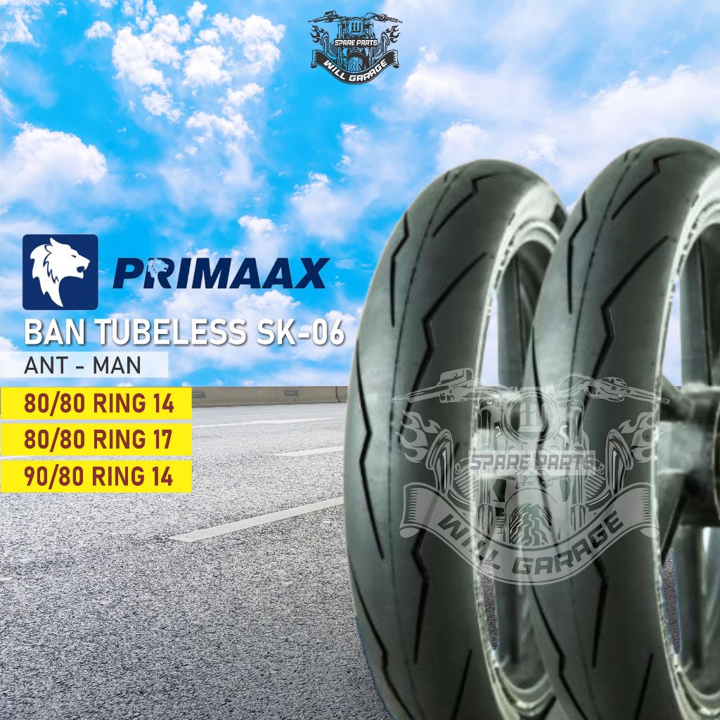 Jual BAN PRIMAAX SK-06 ANTMAN / BAN PRIMAX / BAN TUBELESS / BAN MOTOR ...