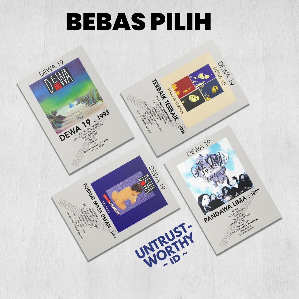 Jual Poster Dewa 19 Album Ukuran A5 (4-9pcs) | Shopee Indonesia