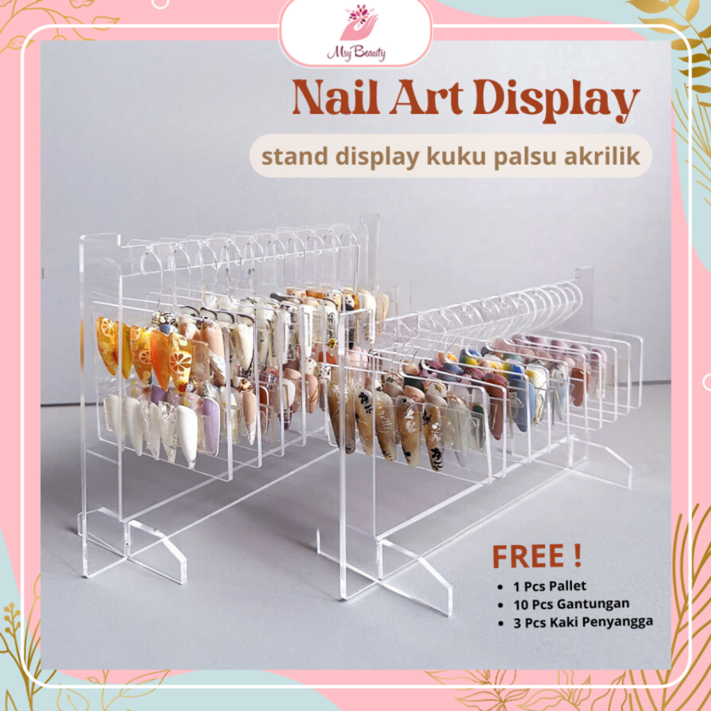 Jual MSY Display Nail Hanger Portable / Display Gantungan Kuku Palsu ...