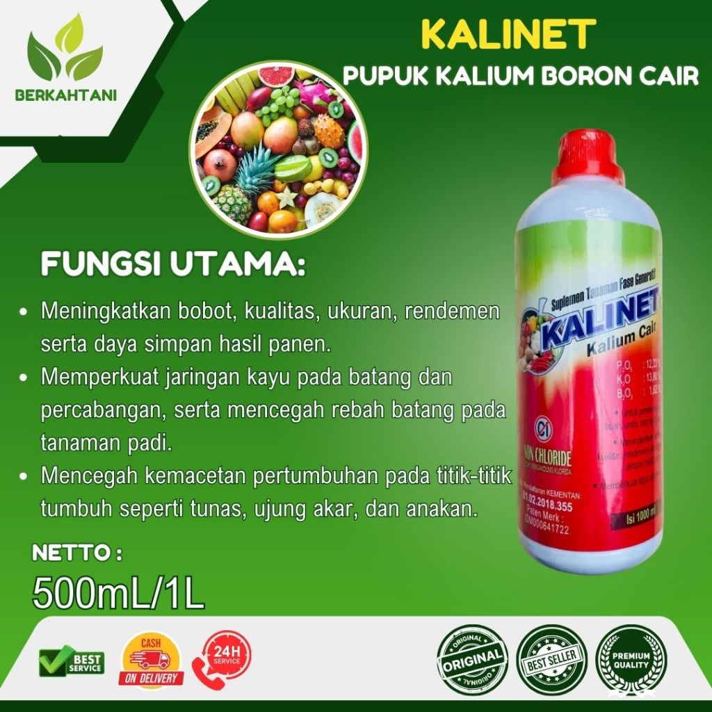 Jual Kalinet 500 ml Pupuk Kalium Phospat Penambah Bobot Buah | Shopee ...