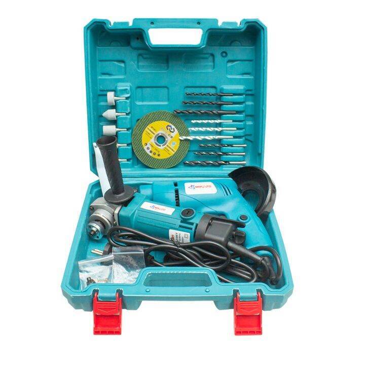Jual Mesin Gerinda Tangan dan Mesin Bor Listrik-10mm-power tools-paket bor dan gerinda-bor dan ...