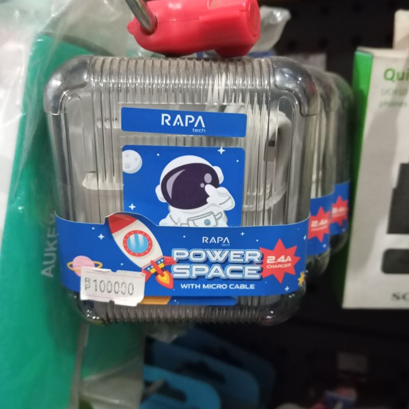 Jual CHARGER RAPA POWER SPACE 2.4 A WITH MICRO USB CABLE | Shopee Indonesia