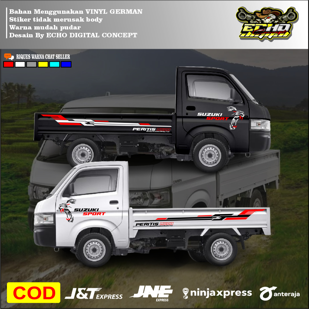Jual Stiker Mobil Pick Up NEW CARRY Stiker Pick Up Colt T 120ss New ...