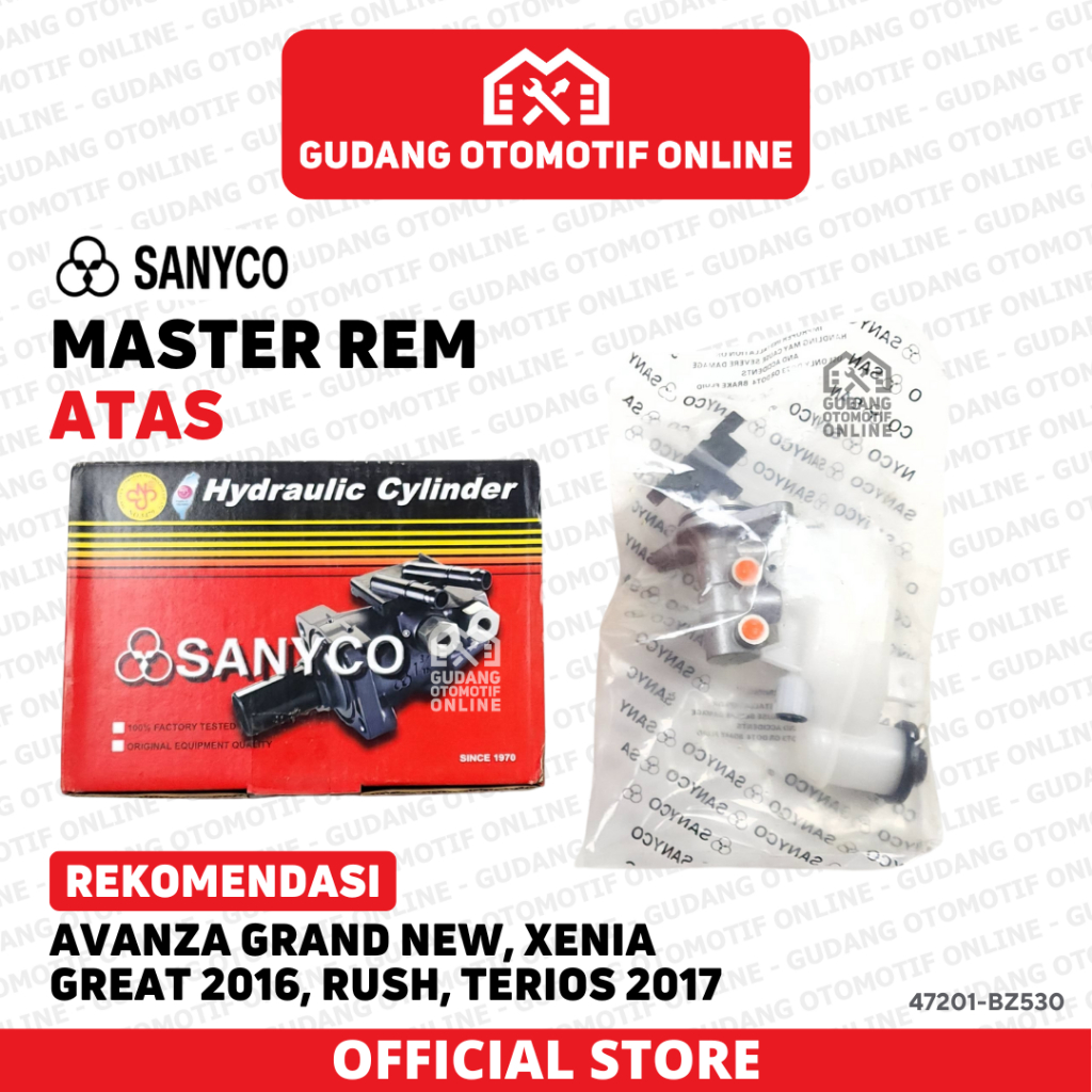 Jual Master Rem Atas Avanza Grand New Xenia Great 2016 Rush Terios 47201-BZ530 Sanyco – Brake ...