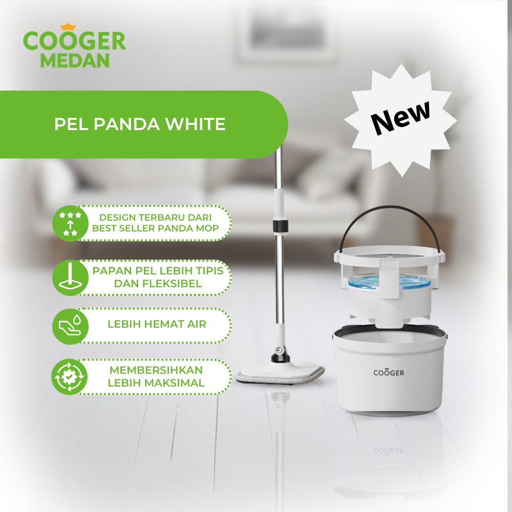 Jual COOGER MEDAN Alat Pel Lantai Ember Pisah Putar Spin Mop Plus 2 IN ...