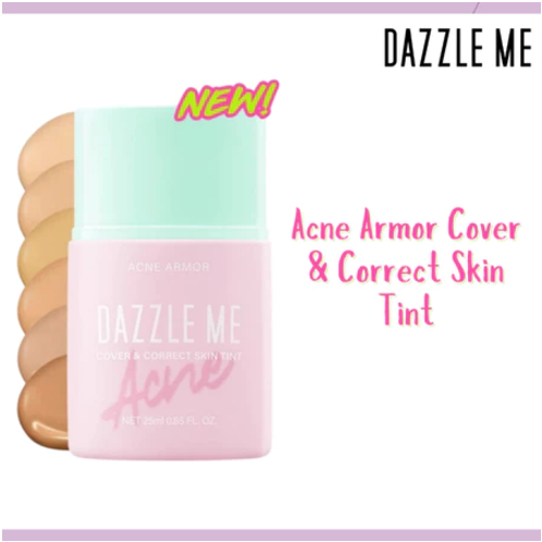 Jual [NEW LAUNCH] DAZZLE ME Acne Armor Cover & Correct Skin Tint Beauty ...