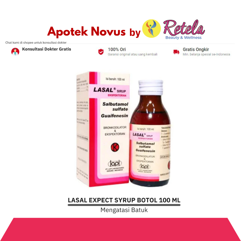 Jual LASAL EXPECT SYRUP BOTOL 100 ML | Shopee Indonesia