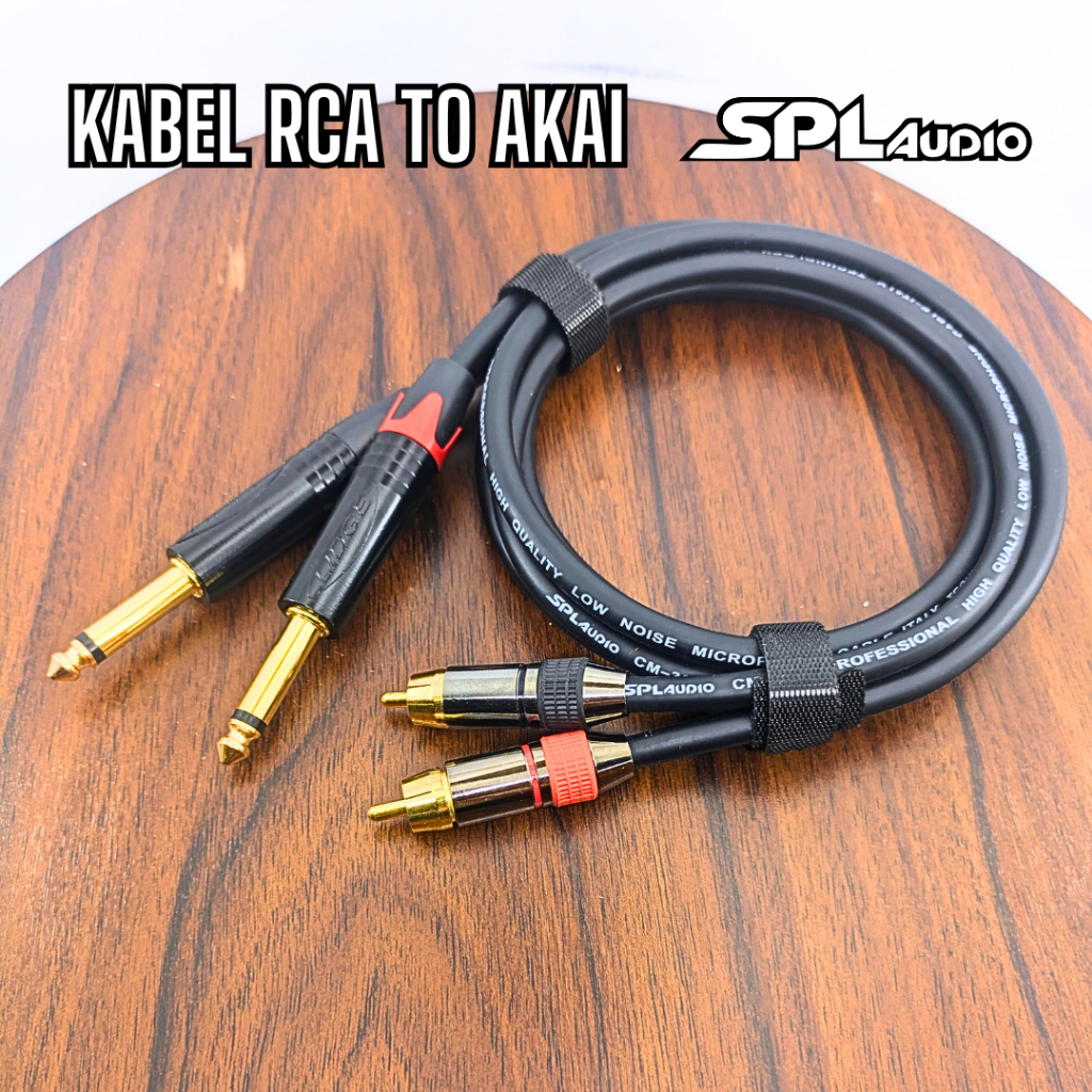 Jual Kabel Jack Akai To RCA Satu Set Kabel Audio 2x Akai Mono To 2x RCA ...