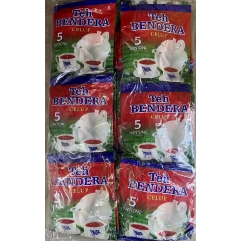 Jual Teh Celup Bendera Sachet 1 Pak isi 24 Sachet | Shopee Indonesia