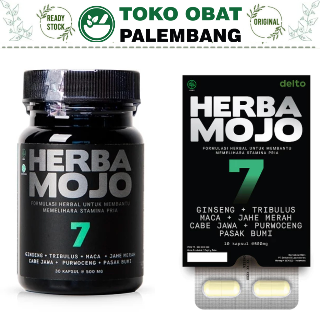 Jual HERBAMOJO 10 30 KAPSUL DELTO HERBA MOJO 7 HERBAL STAMINA PRIA ...